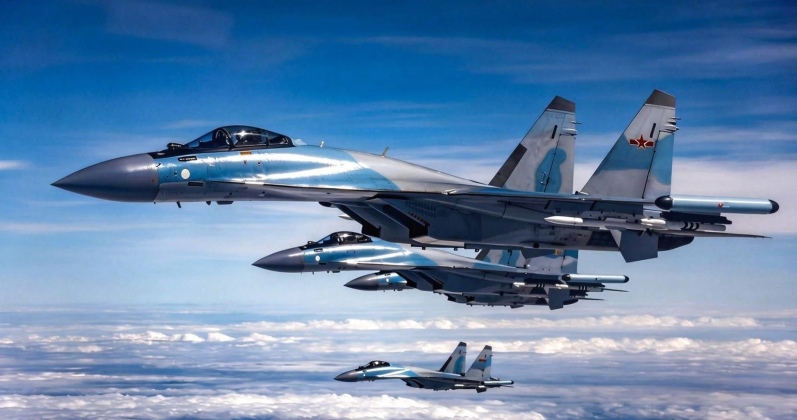 China’s Su-35 Fighters Continue to Fly with Air Superiority Loadouts ...