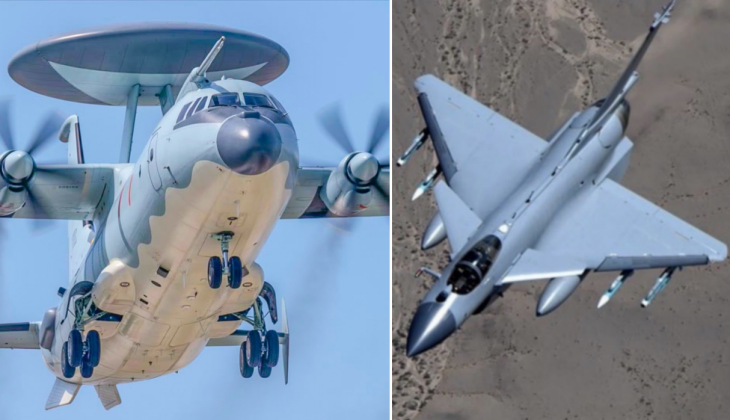 Chinese J-10C Fighters Integrate With KJ-500 ‘Flying Radar’ Aircraft to ...
